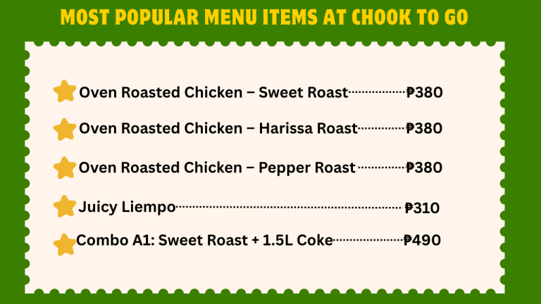 Chook To Go Menu With Prices In The Philippines- 2025
